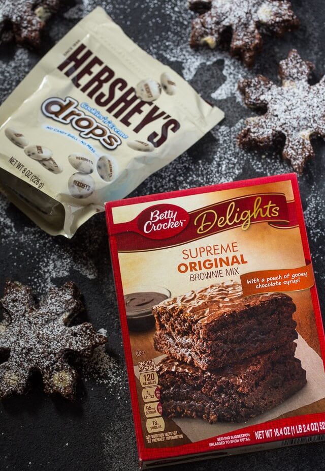 Snowflake Brownies - A Zesty Bite